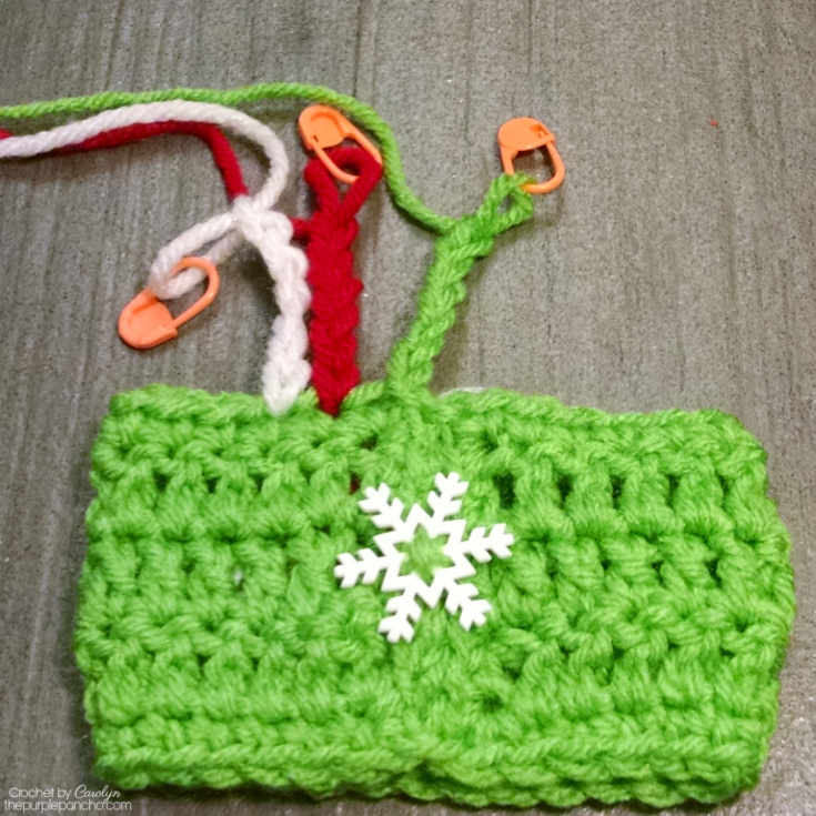 How To Crochet A 3-Color Chain Loop Edging - The Purple Poncho