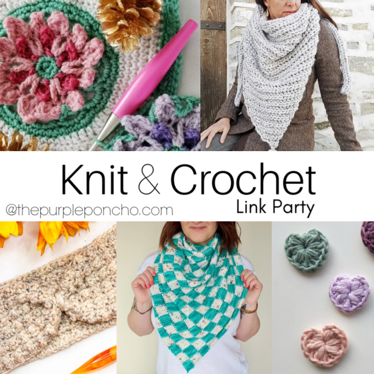 Knit And Crochet Link Party #246 - The Purple Poncho